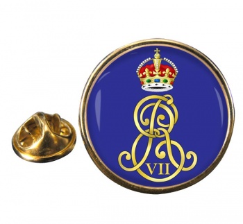 UK Gift Shop Edward VII monogram Round Cufflinks