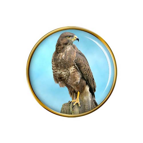 UK Gift Shop Buzzard Pin Badge
