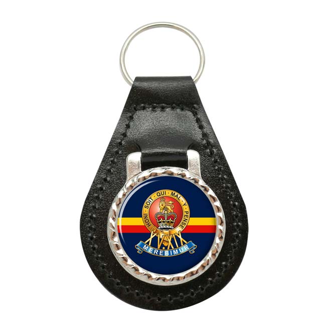 UK Gift Shop 15th/19th King's Royal Hussars, British Army Leather Key Fob