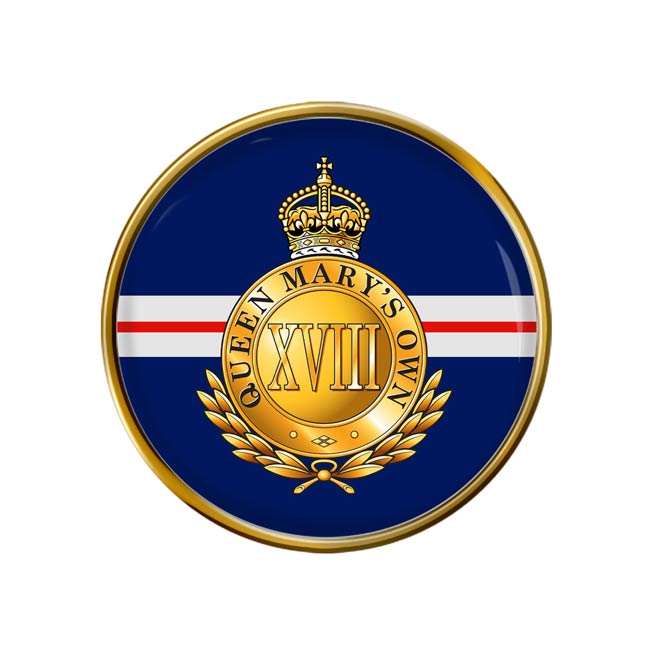 UK Gift Shop 18th Royal Hussars (Queen Mary's Own), British Army Pin Badge