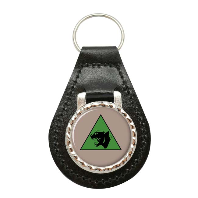 UK Gift Shop 19th Light Brigade, British Army Leather Key Fob