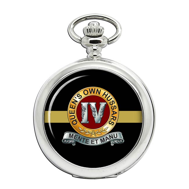 UK Gift Shop 4th Queen's Own Hussars, British Army Pocket Watch
