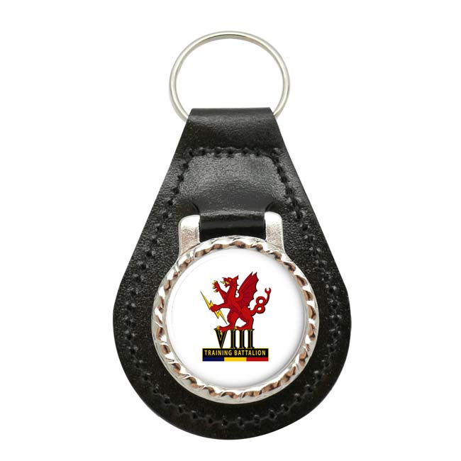 UK Gift Shop 8 Training Battalion REME, British Army Leather Key Fob
