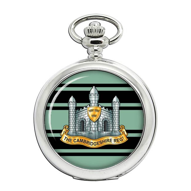 UK Gift Shop Cambridgeshire Regiment, British Army Pocket Watch