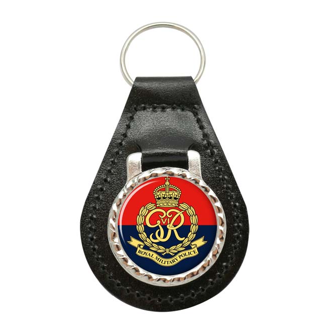 UK Gift Shop Corps of Royal Military Police (RMP) GR Leather Key Fob