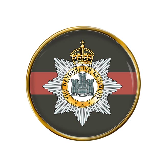 UK Gift Shop Devonshire Regiment, British Army Pin Badge