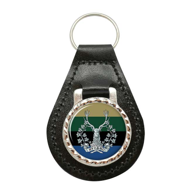 UK Gift Shop Gordon Highlanders, British Army Leather Key Fob