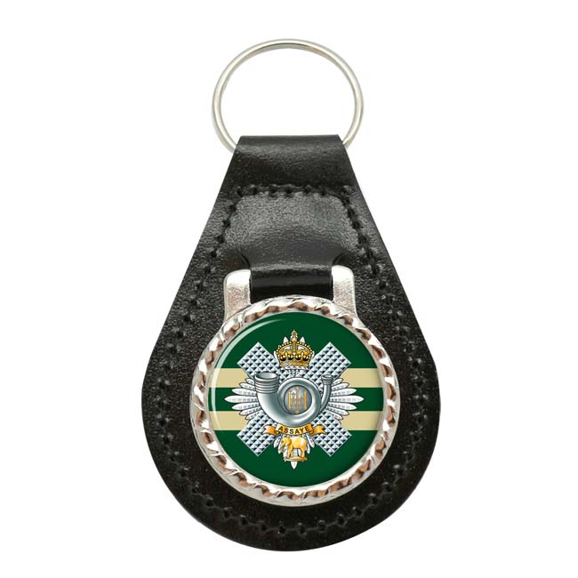 UK Gift Shop Highland Light Infantry (HLI), British Army Leather Key Fob