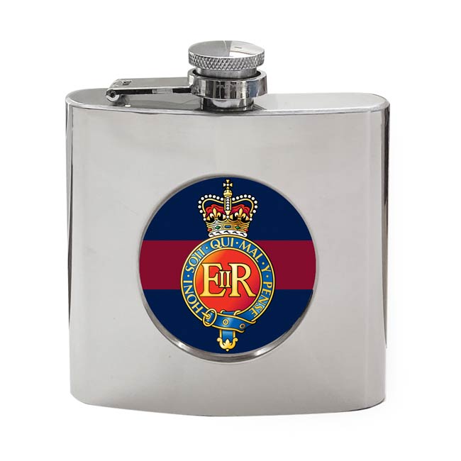 UK Gift Shop Household Cavalry, British Army ER Hip Flask