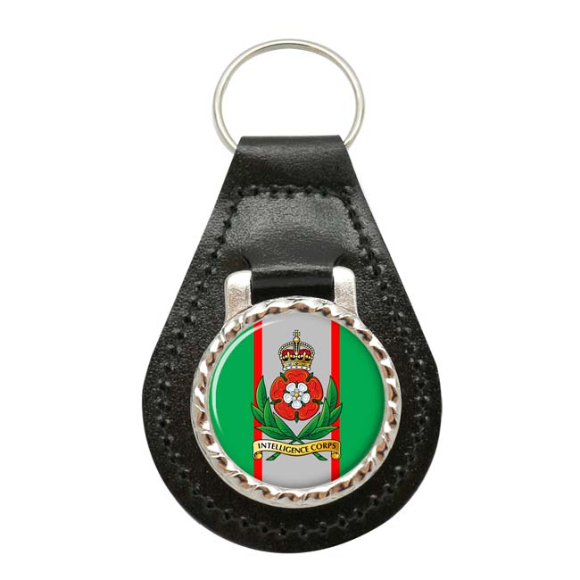 UK Gift Shop Intelligence Corps, British Army CR Leather Key Fob