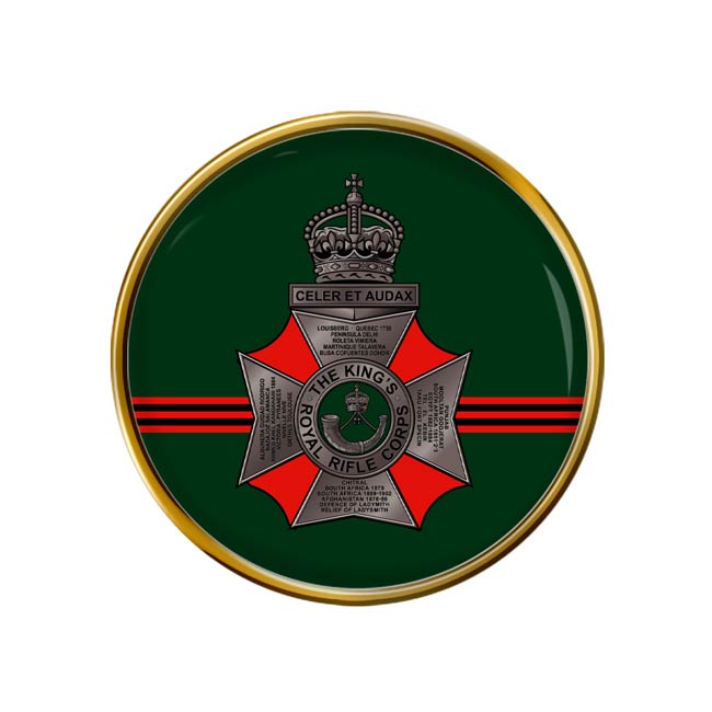UK Gift Shop King's Royal Rifle Corps, British Army Pin Badge