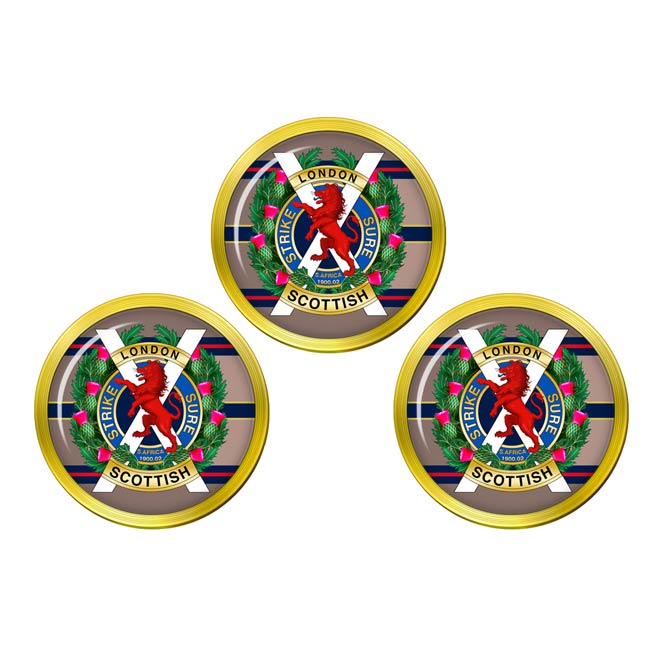 UK Gift Shop London Scottish (Regiment), British Army Golf Ball Markers