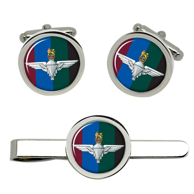 UK Gift Shop Parachute Regiment HQ, British Army ER Cufflinks and Tie ...