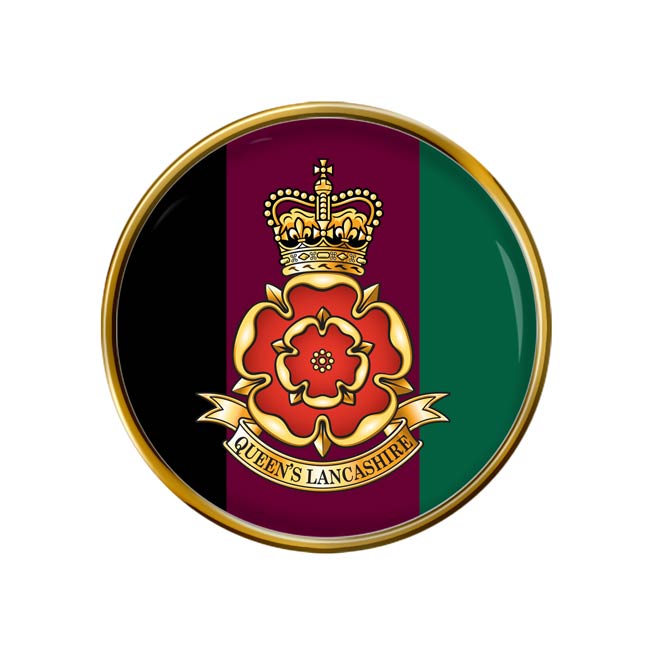 UK Gift Shop Queen's Lancashire Regiment, British Army Pin Badge