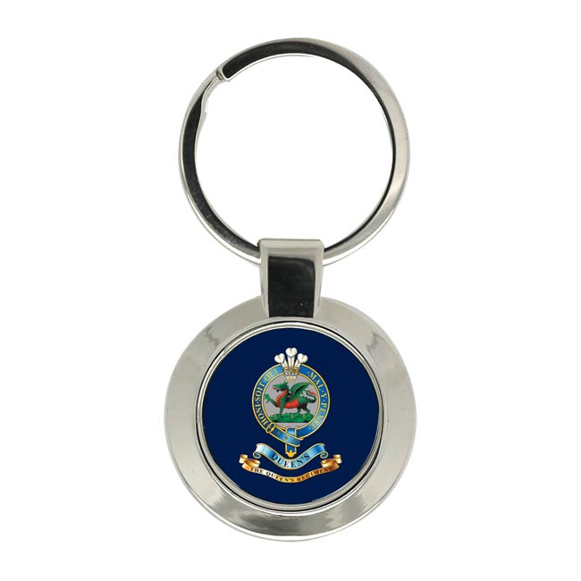 UK Gift Shop Queen's Regiment, British Army Key Ring