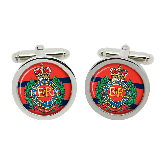 UK Gift Shop Corps of Royal Engineers (RE), British Army ER Cufflinks ...