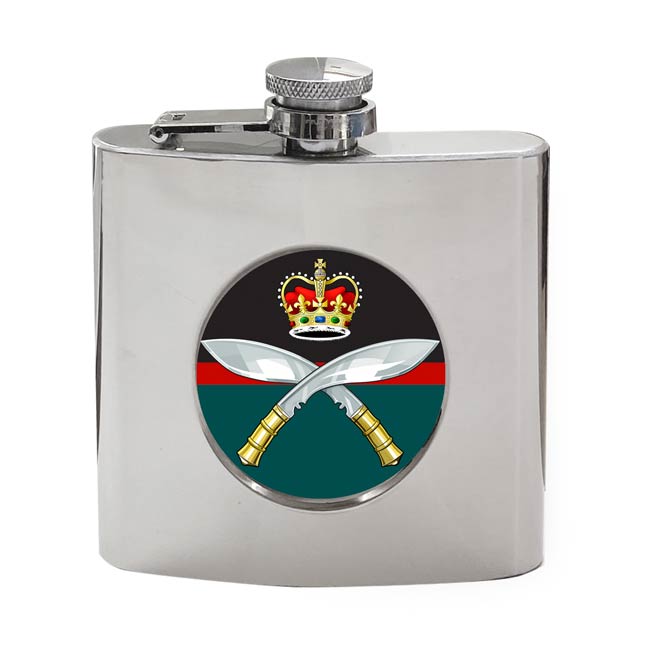 UK Gift Shop Royal Gurkha Rifles (RGR), British Army ER Hip Flask