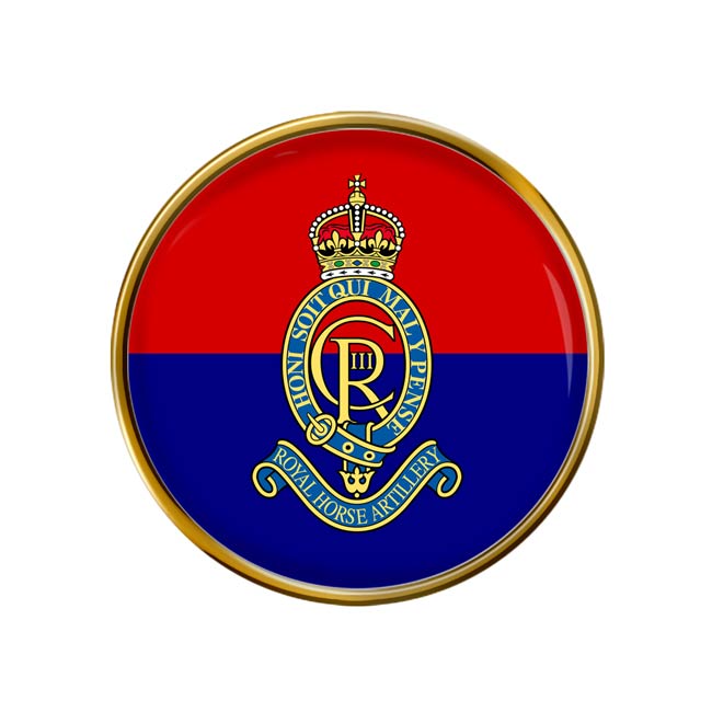 UK Gift Shop Royal Horse Artillery (RHA), British Army CR Pin Badge