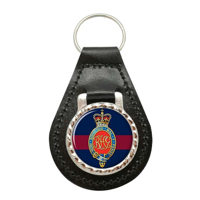UK Gift Shop Royal Horse Guards (RHG), British Army Leather Key Fob