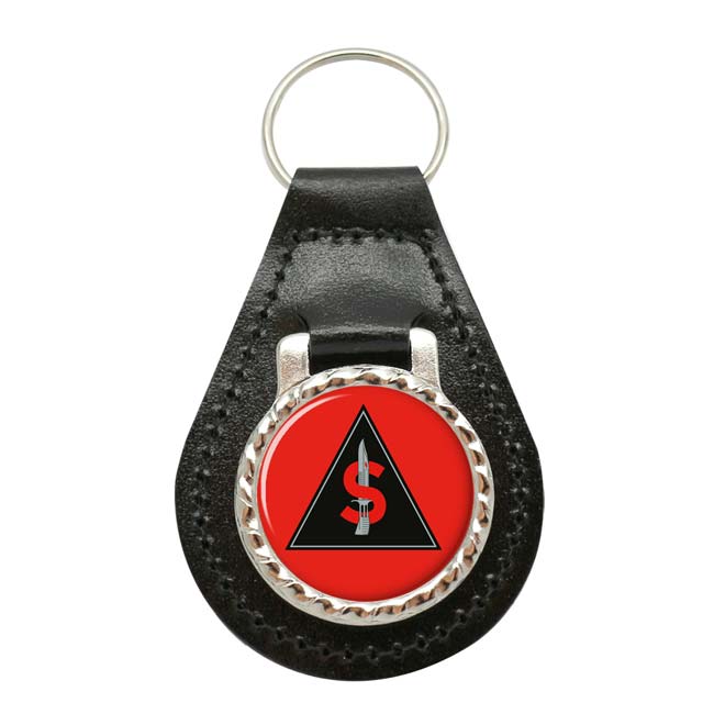 UK Gift Shop Specialised Infantry Brigade, British Army Leather Key Fob