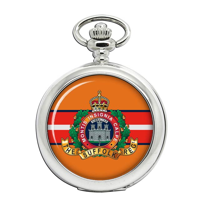 UK Gift Shop Suffolk Regiment, British Army Pocket Watch