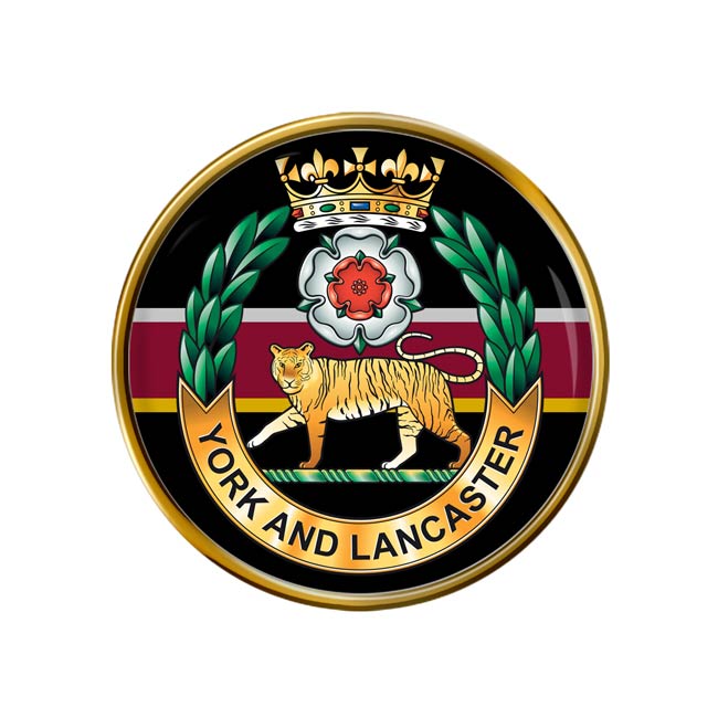 UK Gift Shop York and Lancaster Regiment, British Army Pin Badge
