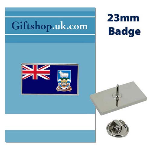UK Gift Shop Falkland Islands Flag Pin Badge