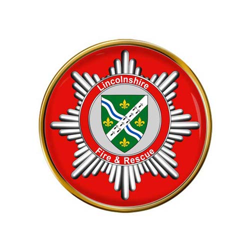 UK Gift Shop Lincolnshire Fire and Rescue Service Pin Badge