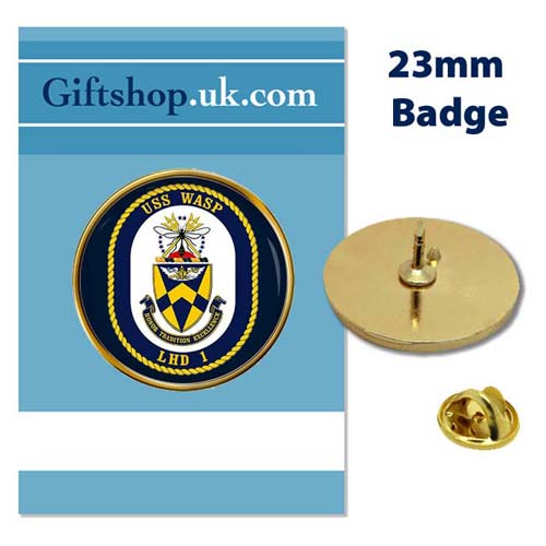 UK Gift Shop USS Wasp Pin Badge