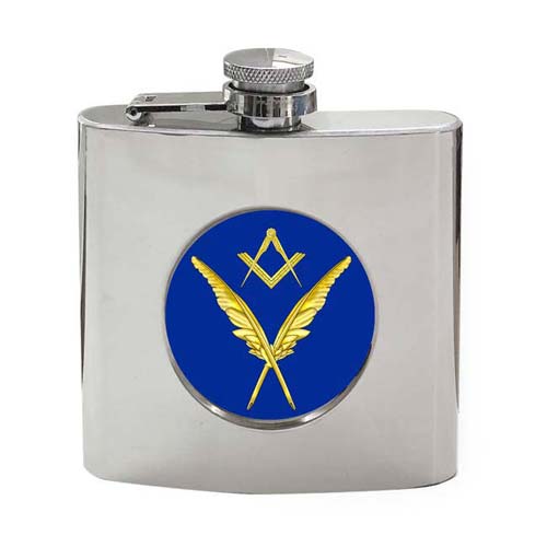 UK Gift Shop Masonic Lodge Secretary Hip Flask