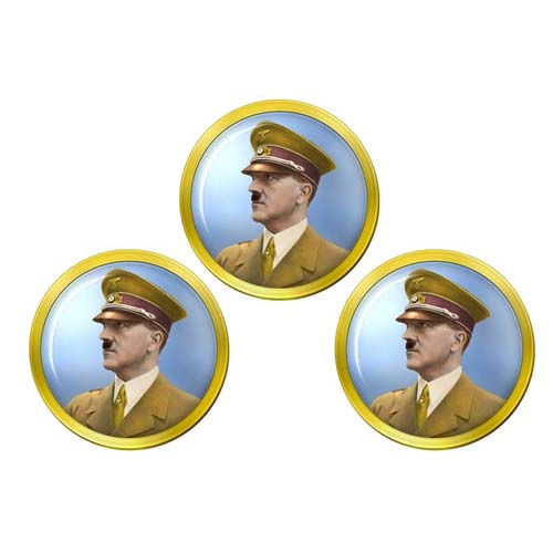 UK Gift Shop Adolf Hitler Profile Golf Ball Markers