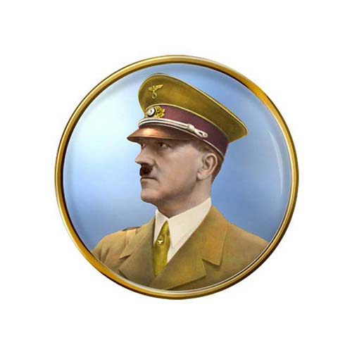 UK Gift Shop Adolf Hitler Profile Pin Badge