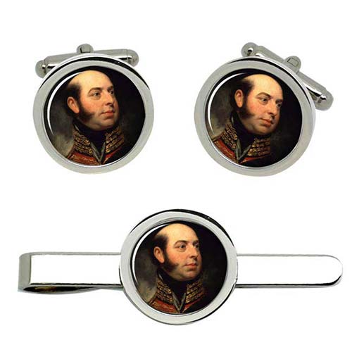 UK Gift Shop Edward, Duke of Kent Cufflink and Tie Clip Set