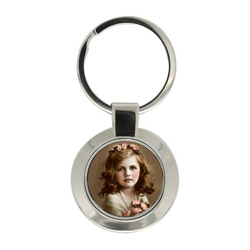 UK Gift Shop Young Victorian Girl Key Ring