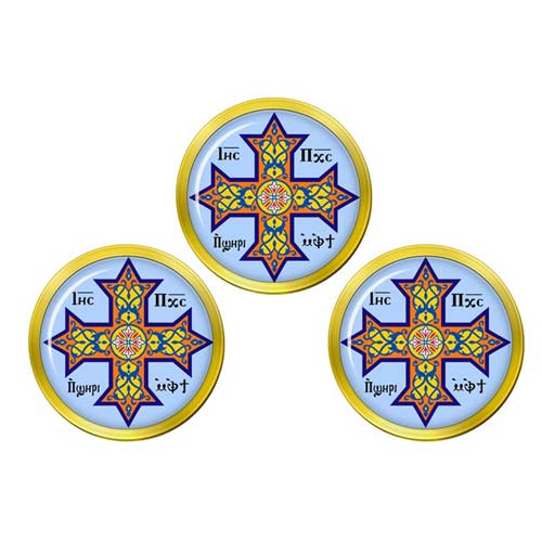 UK Gift Shop Coptic Cross Golf Ball Markers