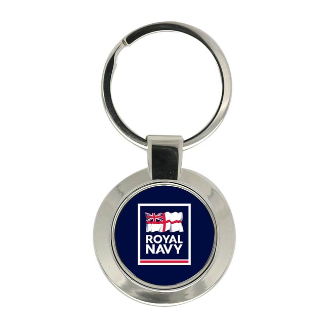 UK Gift Shop Royal Navy Logo Key Ring