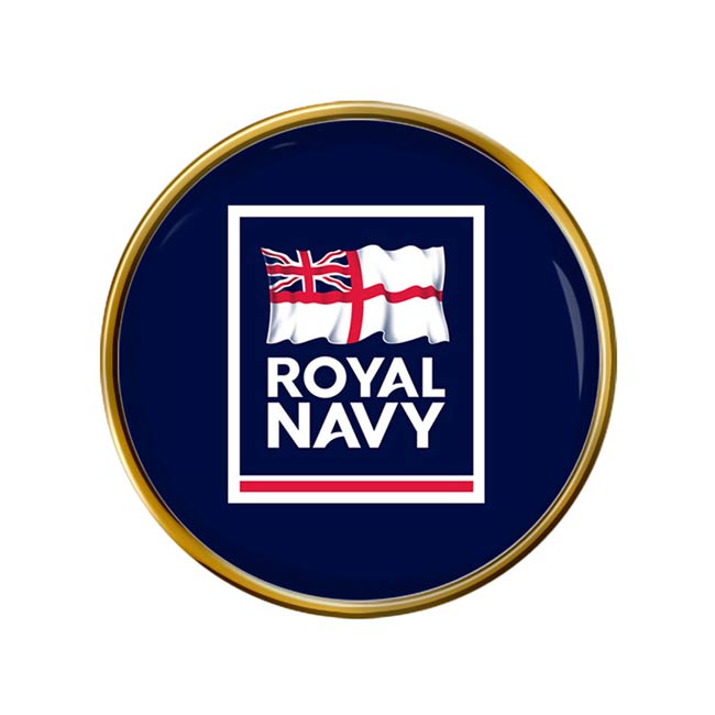 UK Gift Shop Royal Navy Logo Pin Badge