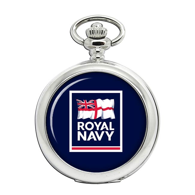 UK Gift Shop Royal Navy Logo Pocket Watch