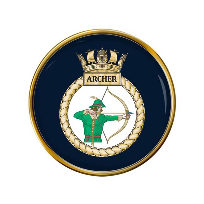 UK Gift Shop HMS Archer, Royal Navy Pin Badge
