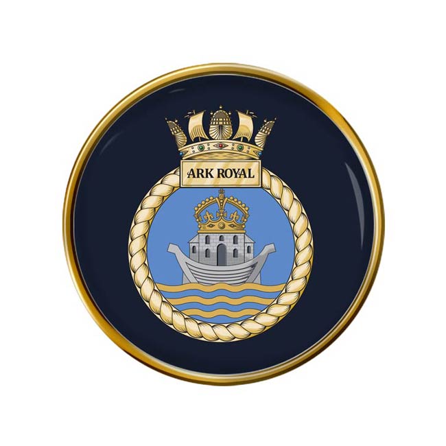 UK Gift Shop HMS Ark Royal, Royal Navy Pin Badge