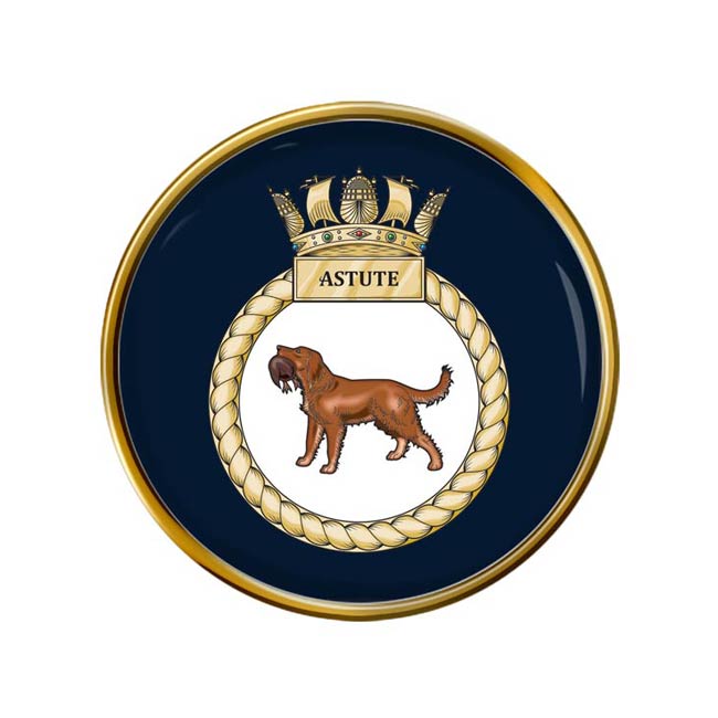 UK Gift Shop HMS Astute, Royal Navy Pin Badge