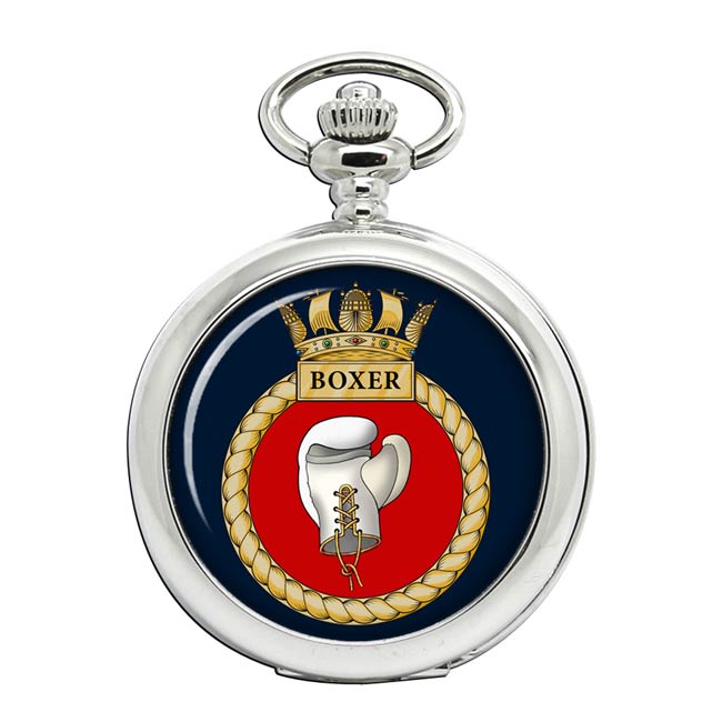 UK Gift Shop HMS Boxer, Royal Navy Pocket Watch