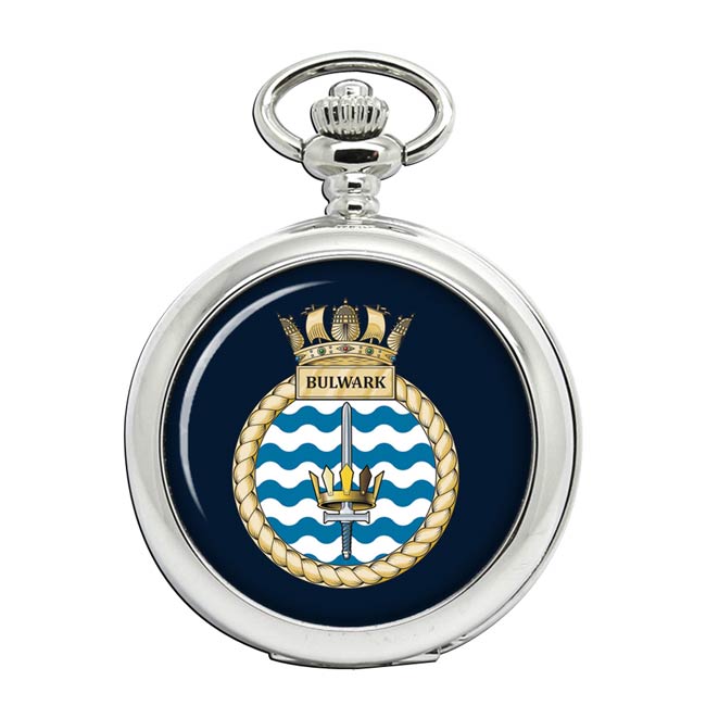 UK Gift Shop HMS Bulwark, Royal Navy Pocket Watch