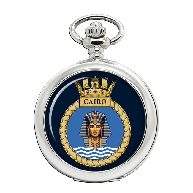 UK Gift Shop HMS Cairo, Royal Navy Pocket Watch