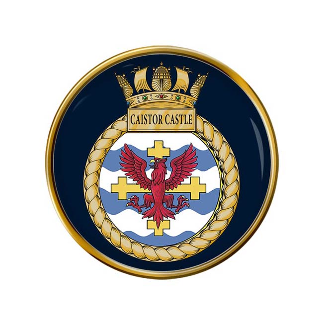UK Gift Shop HMS Caistor Castle, Royal Navy Pin Badge