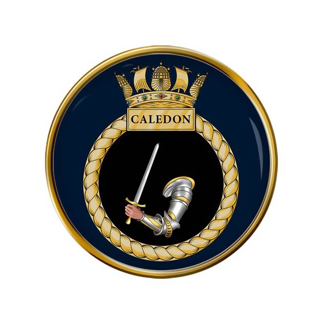 UK Gift Shop HMS Caledon, Royal Navy Pin Badge