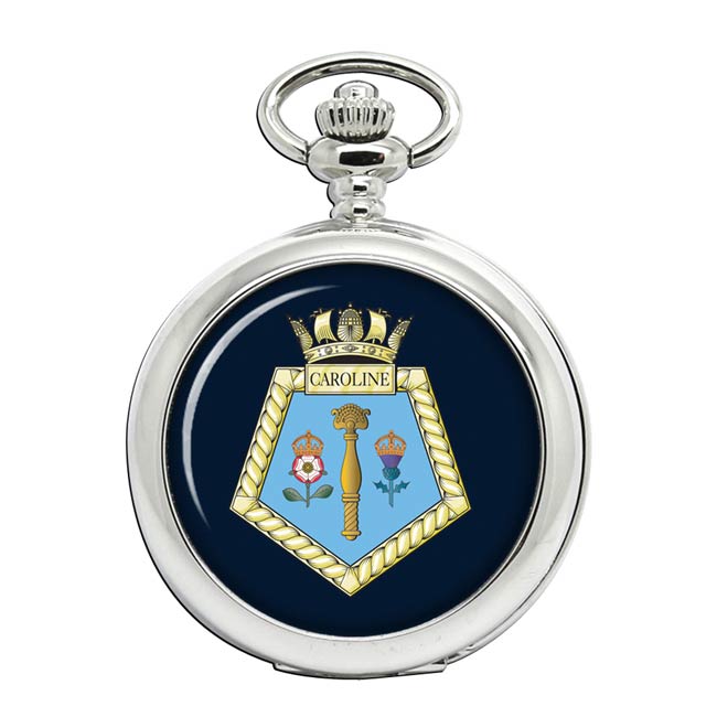 UK Gift Shop HMS Caroline, Royal Navy Pocket Watch