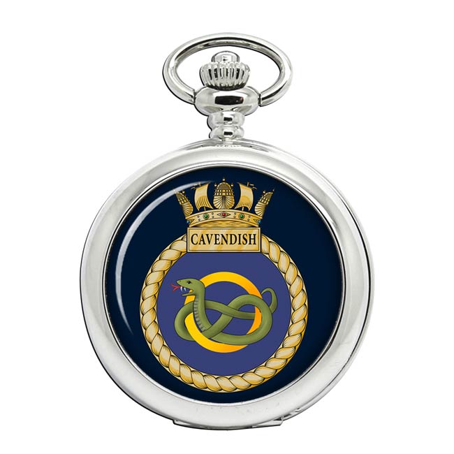 UK Gift Shop HMS Cavendish, Royal Navy Pocket Watch