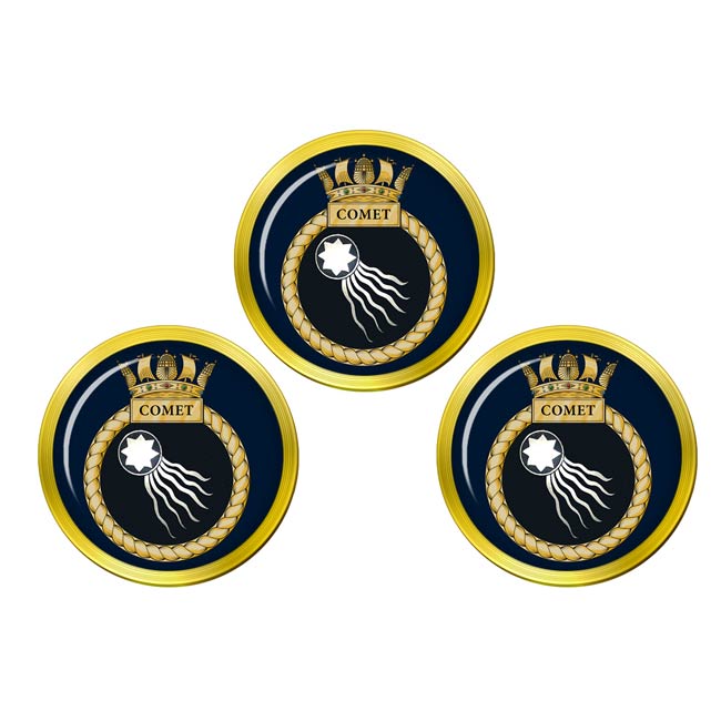 UK Gift Shop HMS Comet, Royal Navy Golf Ball Markers