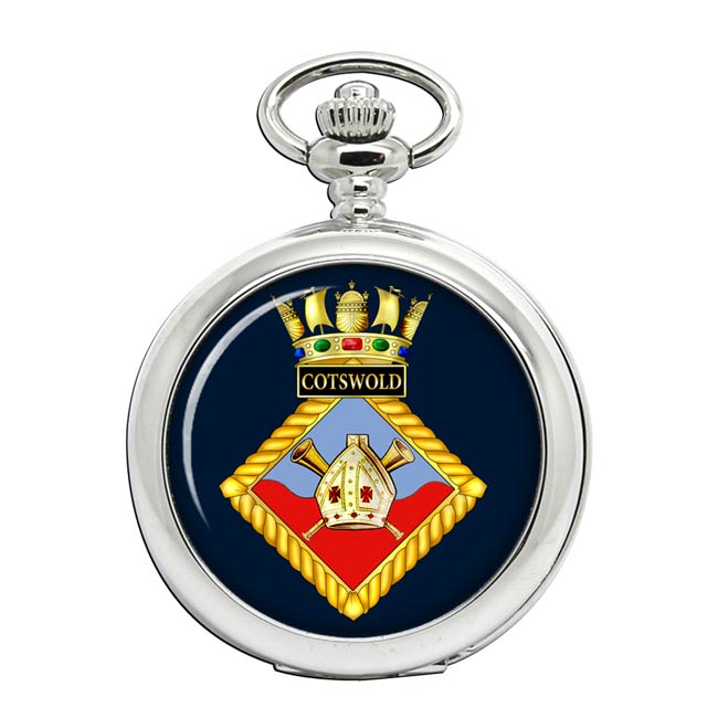 UK Gift Shop HMS Cotswold, Royal Navy Pocket Watch
